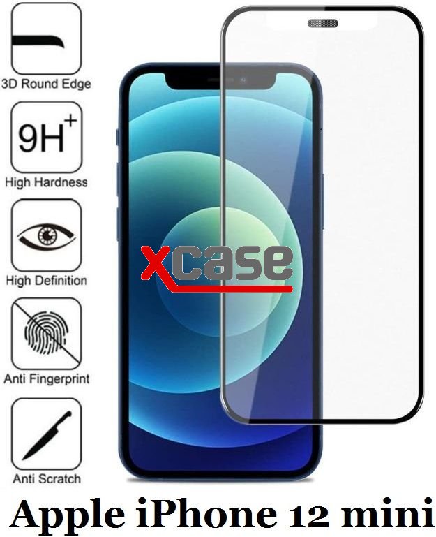 X-Line Apple iPhone 12 mini Full Cover 5D Edge (pilna pārklājuma ...