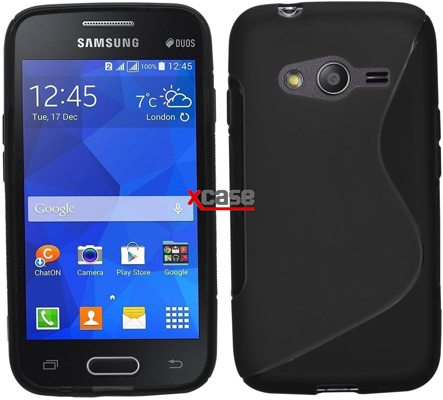 X-Line Samsung Galaxy Trend 2 G313 Silikona Apvalks Melns (Silicone ...